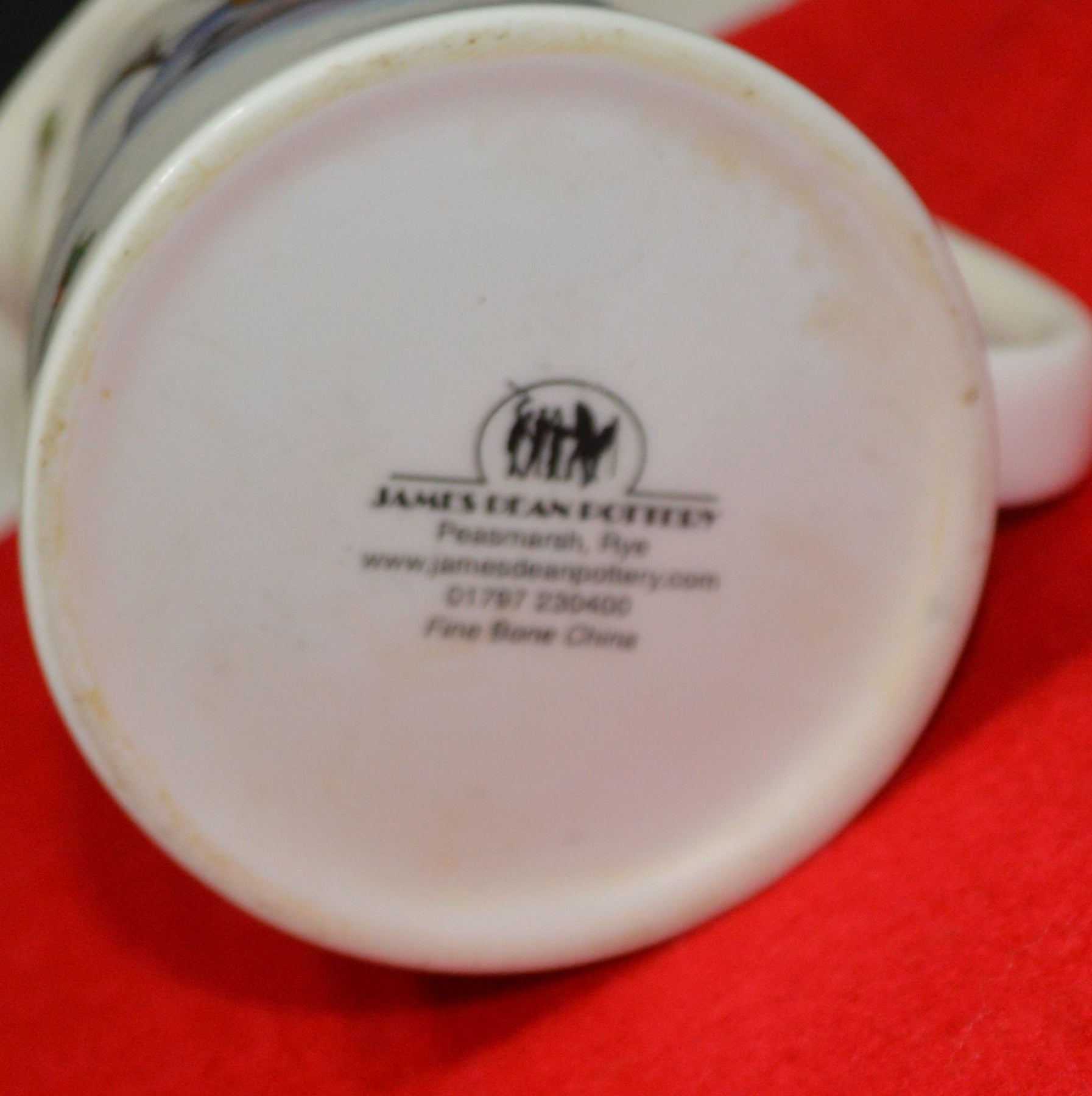 TABLEWARE JAMES DEAN POTTERY CHRISTMAS JUG WITH A SNOWMAN AND HOLLY ...